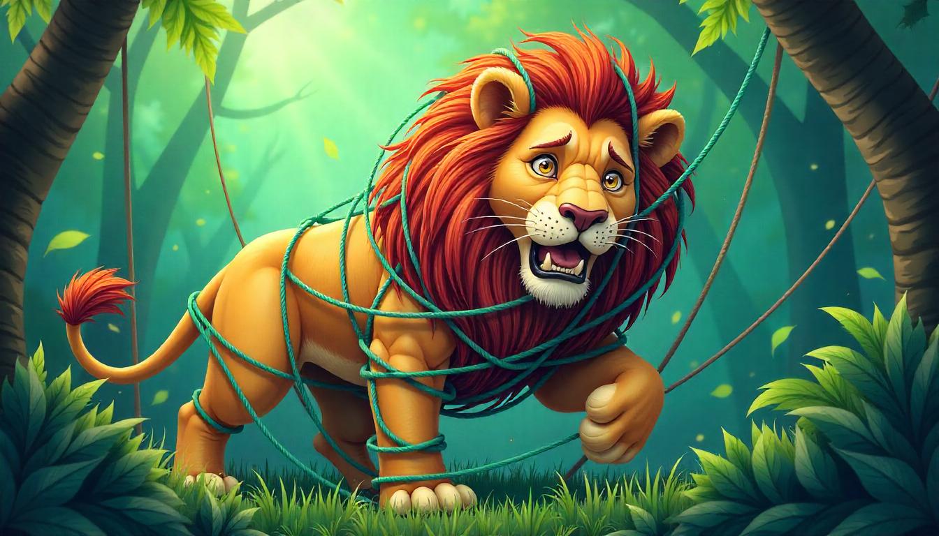 The Lion and the Little Mouse - An English Short Story for Kids ...