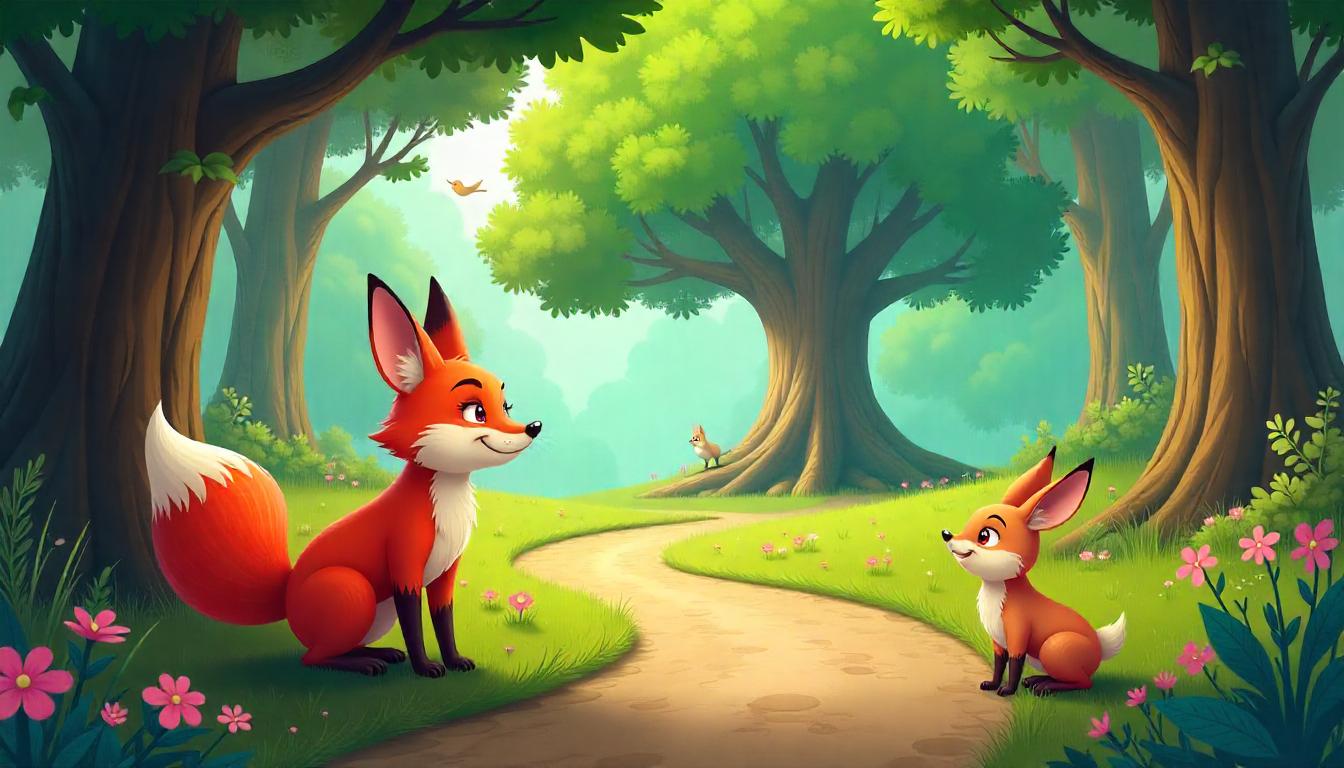 The Clever Rabbit and the Cunning Fox - An English Short Story for Kids ...